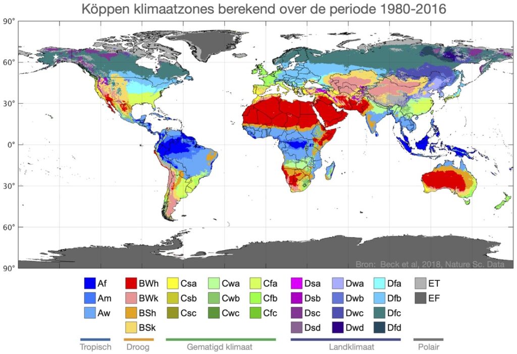Aarde klimaten | De Geobronnen
